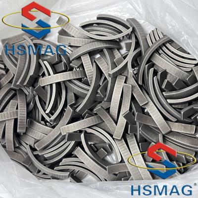 China HSMAG Rare Earth SmCo permanente magneet Arc Tile Shape zwart zilver voor motor Te koop