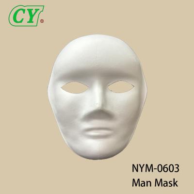 China White DIY Full Face Masks Party Face Masks High-quality Pulp Material Paintable Paper Mask for Halloween for sale