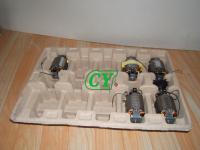 China Disposable Molded Pulp Trays Biodegradable Pulp Industrial Package for sale
