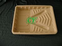 China Disposable Molded Pulp Trays Biodegradable Pulp Industrial Package for sale