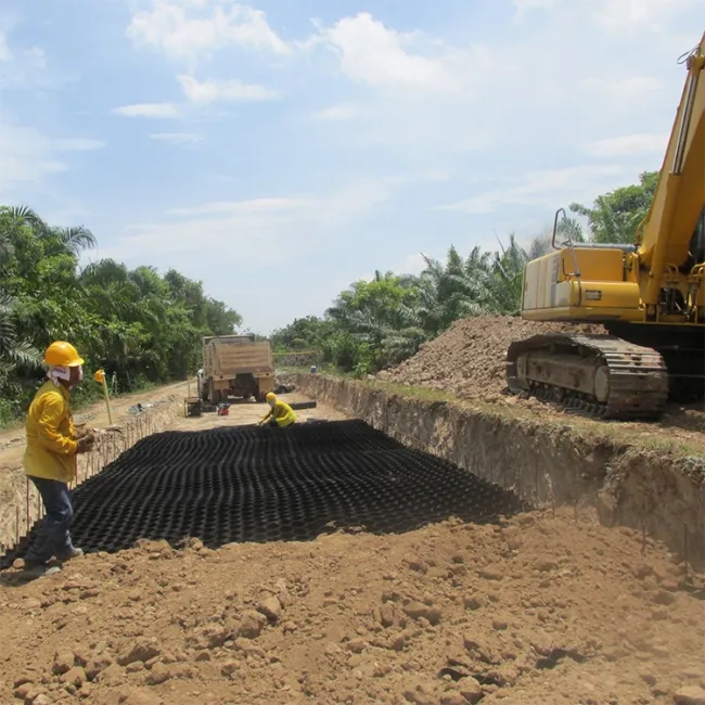 HDPE Plastic Geocell Used in Road Construction Geocell Ground Grid Geocell