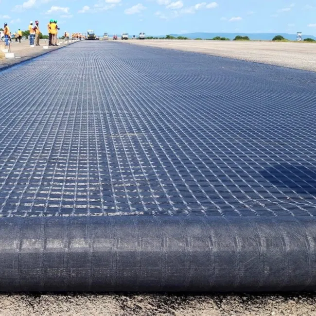Fiberglass Geogrid Reinforced Composite Nonwoven Geotextile
