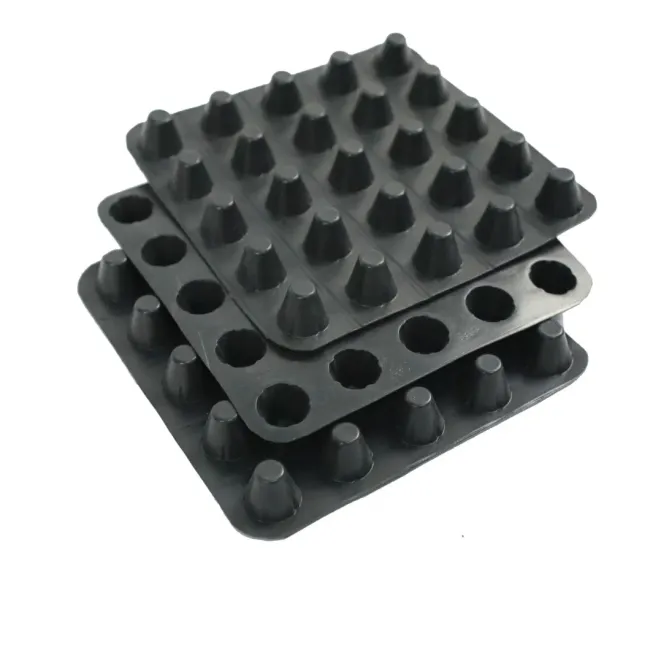 HDPE Drainage Board Compound Dimple Waterproof HDPE Drain Plastic Drainage Board Dimpled Drainage Board