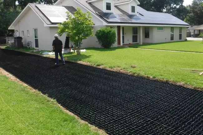 HDPE Plastic Grass Lawn Stabilizer Grid for Parking Lot Outdoor Roof Garden Permeable Pavers Interlocking Plastic Floor Grid