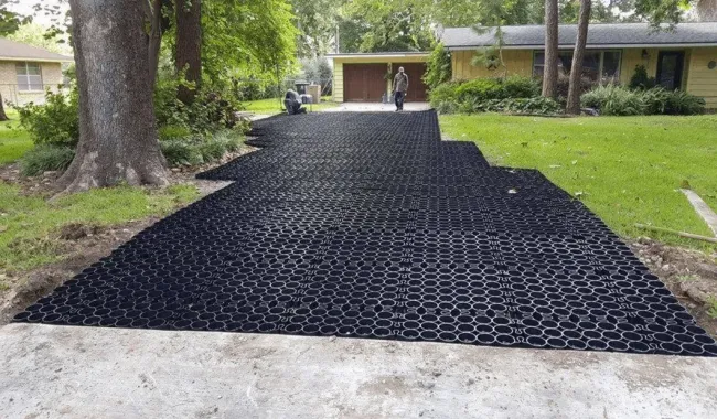 HDPE Plastic Grass Lawn Stabilizer Grid for Parking Lot Outdoor Roof Garden Permeable Pavers Interlocking Plastic Floor Grid