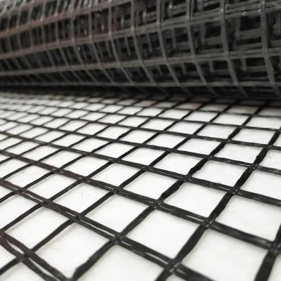 중국 주문 제작된 섬유 유리 양축 지오그리드 120kn 인도 보강 판매용