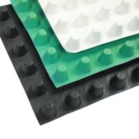 China Hdpe Plastic Dimpled Drainage Membrane 800g In Construction Projects for sale