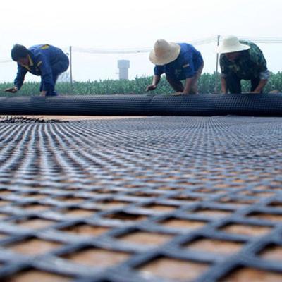 중국 Steel Plastic Geogrid For Stabilized Gravel Surface Subgrade And Reinforcement Net 판매용
