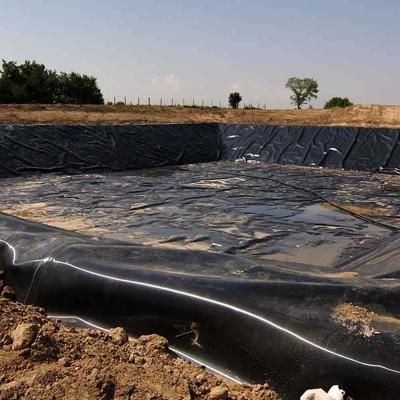 中国 1.0mm 1.5mm 100% バージン材料 ASTM 浸透防止 防水 不浸透性 スムーズ テクスチャ LDPE LLDPE HDPE ジオメンブレン 貯水池ライナー 埋立地 採掘ライナー用 販売のため