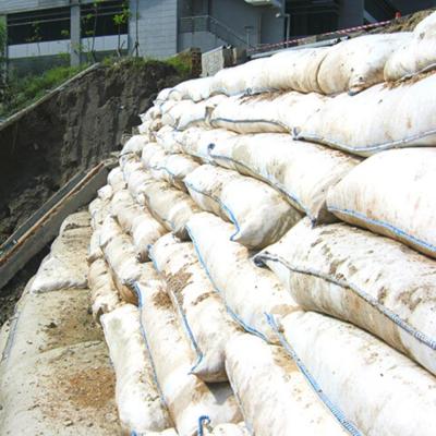 Cina Geosacca geotessile industriale 40*80cm per la protezione delle scarpate autostradali, per l'afforestazione, la piantumazione di erba e il controllo delle inondazioni in vendita