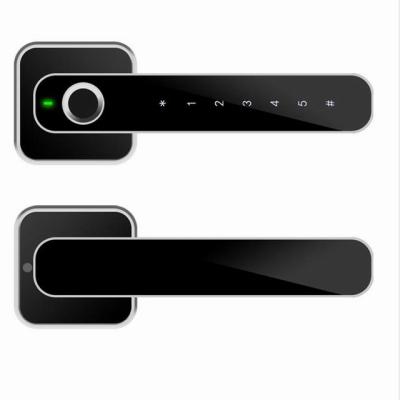 China Phone +Fingerprint + Password + Card + Key Unlock Door lock Digital for sale