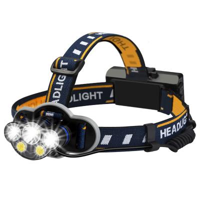 Cina Long range waterproof waterproof xml t6 led rechargeable outdoor led cob torch head light high power moving head lamp in vendita