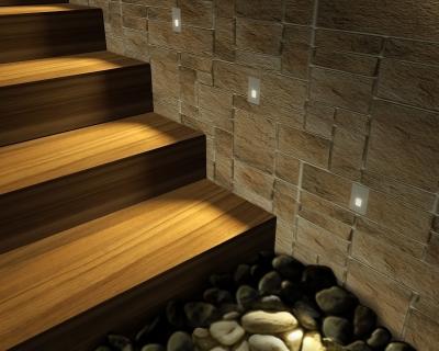 China Focus industries and home stair decorate led step light with low power surface mount led step light, 12v led step lights for sale