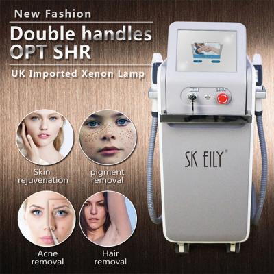 Cina Macchina verticale di depilazione dell'OPT 10HZ DPL SHR Ipl della doppia maniglia in vendita