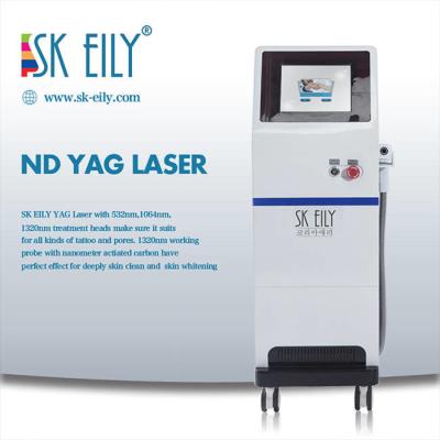 China 1064nm 532nm 755nm Q schaltete Nd YAG Laser-Tätowierungs-Abbau-Maschine zu verkaufen