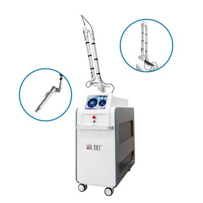 China Q schaltete Laser-Maschine Dioden-Nd-Yag für Tätowierungs-Abbau zu verkaufen