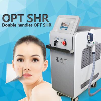 中国 2つのハンドルのSR HR Eライトは機械Shr IPLの毛の取り外し選択する 販売のため