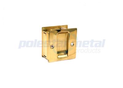 China Modern Decorative Door Hardware Brushed Nickel Sliding Door Pull With Lock 82mm for sale