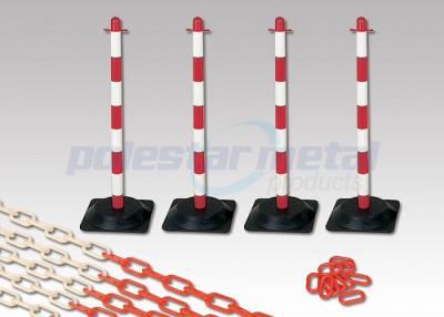 China ISO Approved Decorative Lightweight Red Plastic Safety Chain For Street for sale