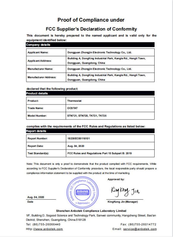  - Ocean Controls Limited