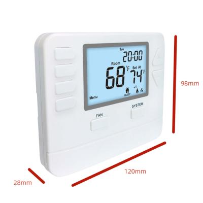 HVAC 에어컨 디지털 가정용 온도 조절기 프로그램 할 수 없는 열 펌프 24 VAC