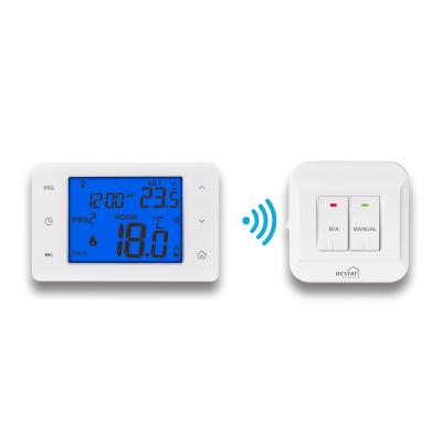 China Wireless Radio Frequency Room Thermostat For Water Heating 230V 6A ST27RF for sale