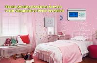 China Wall Mounted Digital Wireless Room Thermostat Non Programmable for sale