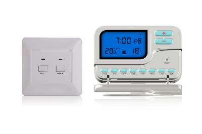 China Batteriebetriebener programmierbarer drahtloser Raum-Thermostat für Boden-Heizung zu verkaufen