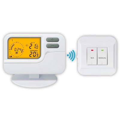 China Riseem Wireless Air Conditioner 230V RF Room Weekly Programmable Thermostat With Keypad Lockout for sale