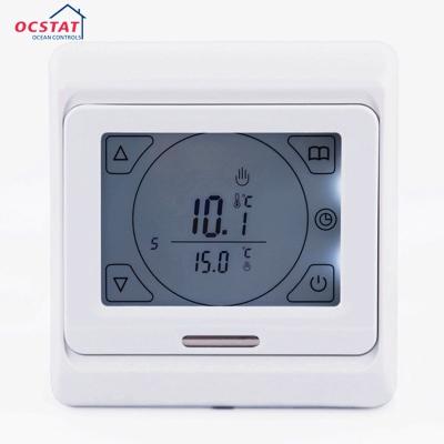China Touch Screen Programmable Underfloor Heating Room Thermostat Digital Temperature Controller for sale