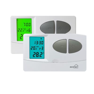 中国 230V デジタル温度制御 プログラム可能なLCD室温度計 ガスボイラー床暖房用 販売のため