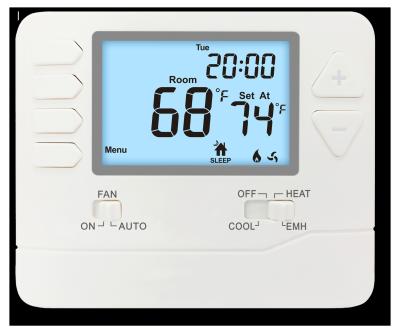 China Anti-Flammable ABS PC Non Programmable Thermostat For Digital Temperature Management And Control for sale