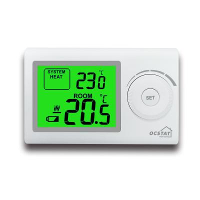 China 230V Non-programmable Digital Heating Battery Operated Room Thermostat for sale