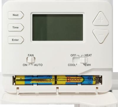 Cina Termostato ambiente programmabile bianco alimentato a batteria per un controllo preciso della temperatura in vendita