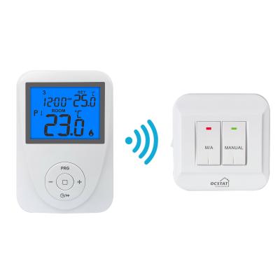 230V RF 열/냉면 모드 스위치 무선 프로그래밍 가능한 방 온도장