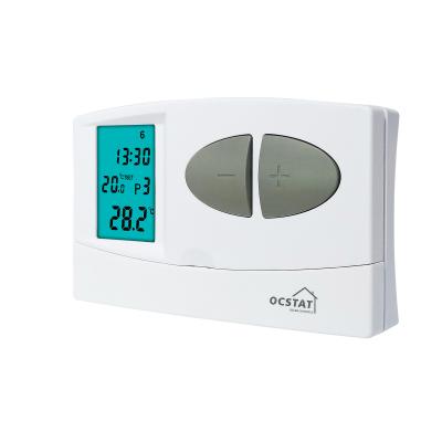 China Smart Household LCD Display Water / Floor Heating System Wired Room Thermostat for sale