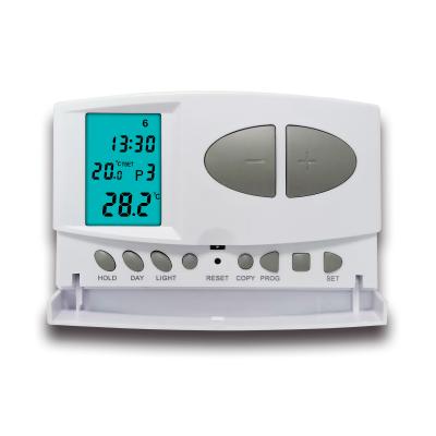 China Smart Household LCD Display Water / Floor Heating System Wired Room Thermostat for sale