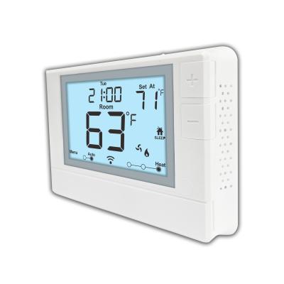 China Coiiwsei 1H/1C Heat Pump Wired Programmable Thermostat with 5.00" W X 3.81" H X 1.06" D Physical Dimensions for sale