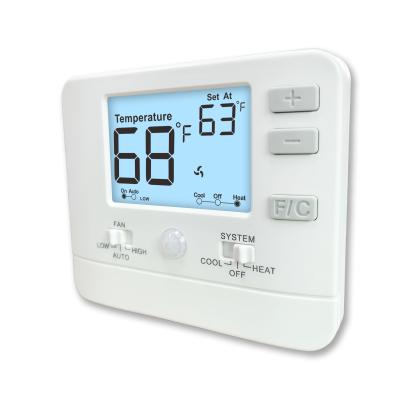 China 44°F 90°F 7°C 32°C Temperature Control Ranges Electronic PTAC Room Thermostat With Energy-Saving Mode（Infrared Human Sensor） for sale