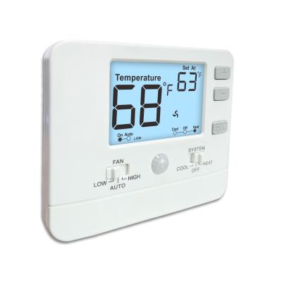 China 44°F 90°F 7°C 32°C Temperature Control Ranges Electronic PTAC Room Thermostat With Energy-Saving Mode（Infrared Human Sensor） for sale