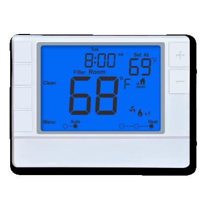 China Coiiwsei 2 Heat/ 1 Cool Programmable Thermostat for Home Heat Pump System and Conventional Single-Stage System, with Room Temperature & Humidity Monitor  RTH725 for sale