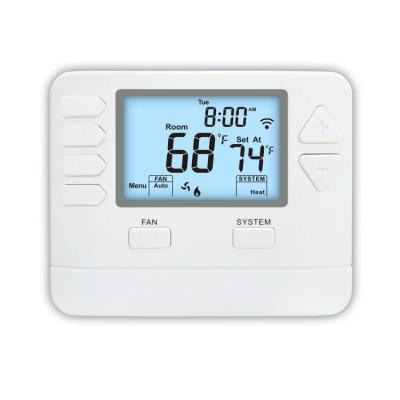 Riseem 18-30 VAC NEC Class II 7 Day Programmable Thermostat for Smart Life and Alexa Compatibility