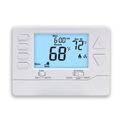 China 5/1/1 Day Programming Wired Room Thermostat with Terminal Designations RC and ON Fan Operation Mode for sale