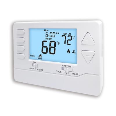 China 5/1/1 Day Programming Wired Room Thermostat with Terminal Designations RC and ON Fan Operation Mode for sale