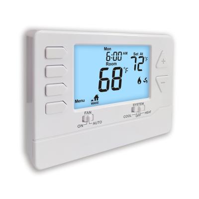China 5/1/1 Day Programming Wired Room Thermostat with Terminal Designations RC and ON Fan Operation Mode for sale