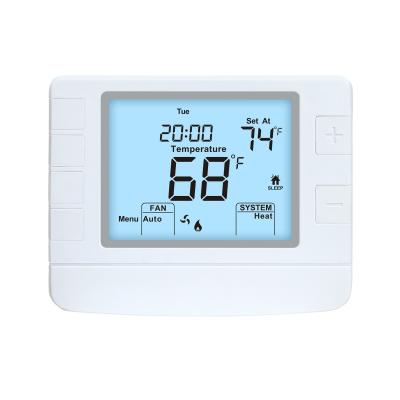 China Riseem Customizable 7 Day Programmable Thermostat with G Terminal Designations and 50/60Hz Power Supply for sale