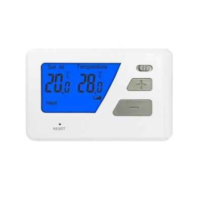 China 118 X80 X26 Mm Digital Room Thermostats Featuring Orange Blue Green Backlight Color Suitable for Climate Management in Offices for sale
