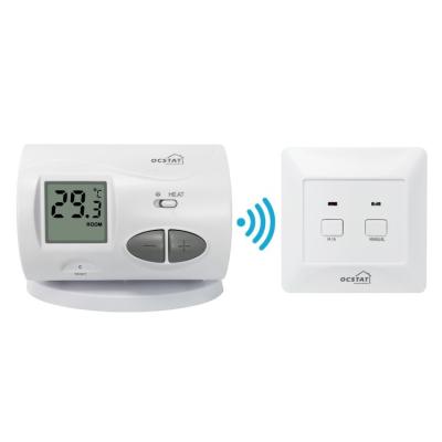 China Heat Mode Wireless Room Thermostat Featuring 2x AA 15V Lithium Battery Suitable for Boilers Ensuring Heating Management for sale