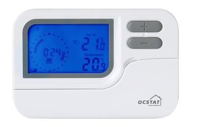 中国 日週間部屋のサーモスタットごとのLCD表示のプログラム可能な48時間そして2つの温度 販売のため