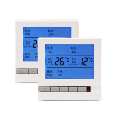 China 3 Wind Speeds 230VAC Fan Coil Thermostat Unit Controller Non - Programmable for sale